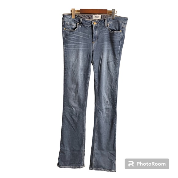 PAIGE | Jeans | Paige Denim Manhattan Faded Light Wash Boot Cut Sz 32 ...